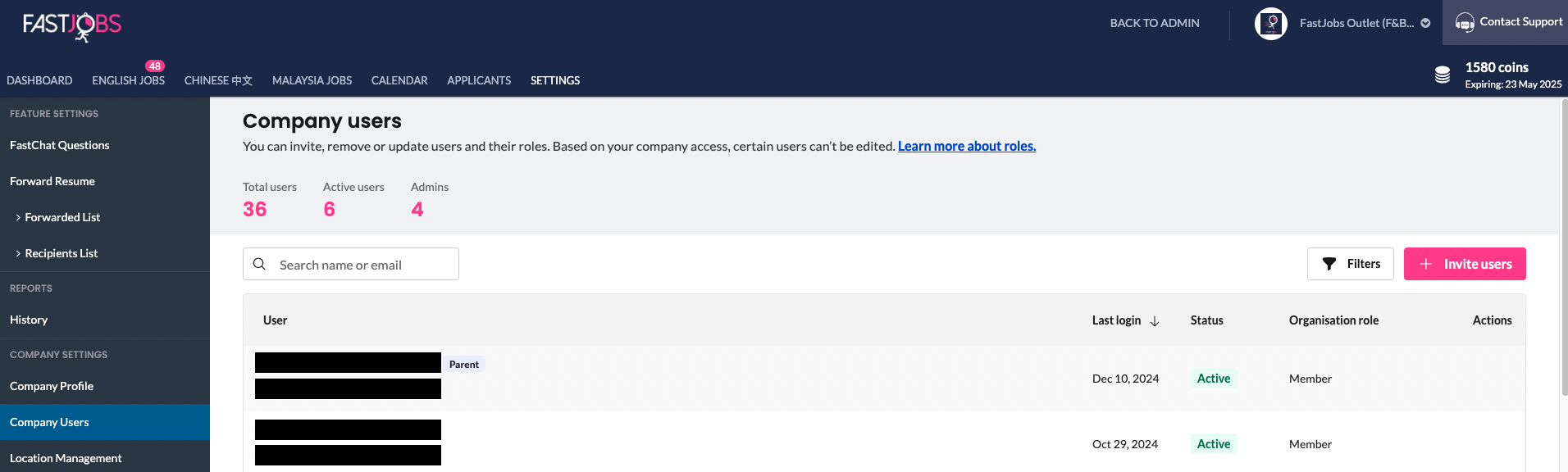 How do I add users to my company account?